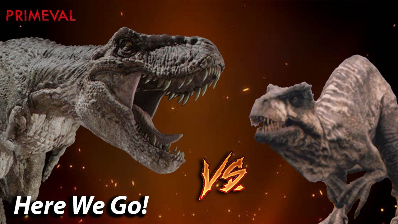 Tyrannosaurus Rex and Giganotosaurus - Here We Go (Primeval/Tribute ...
