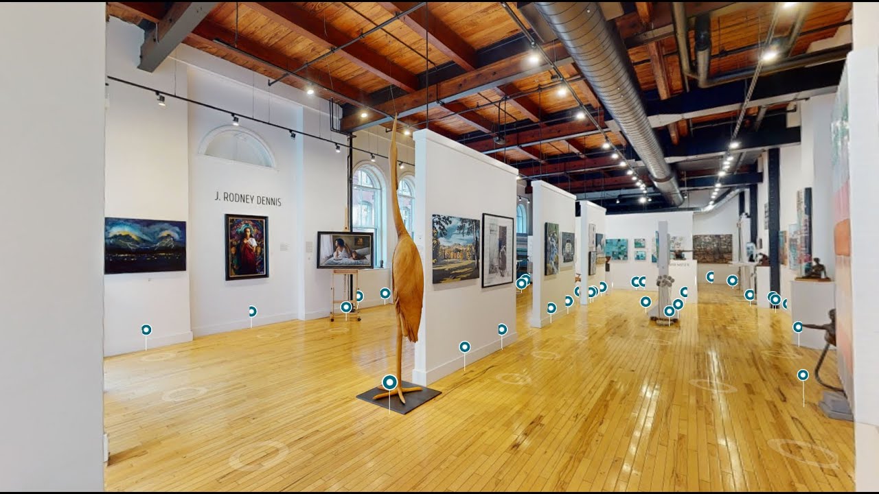 Walk Through an Art Exhibition Here and Now! - YouTube