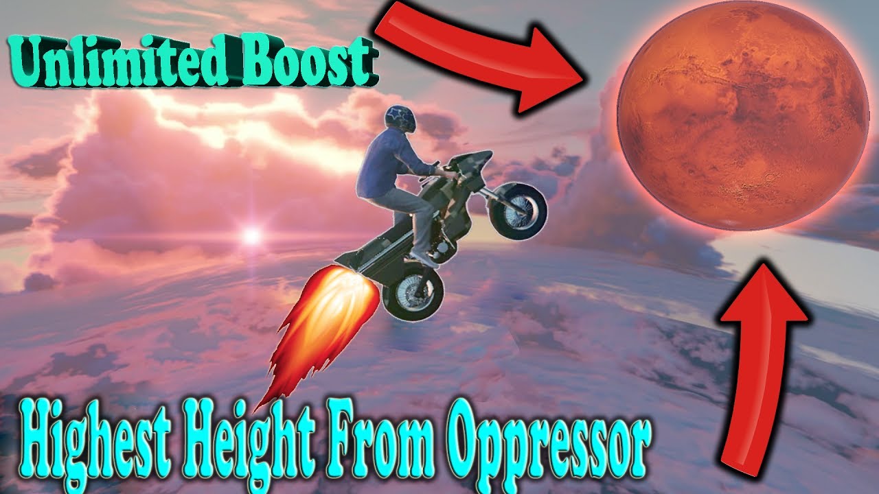 How High Can A Oppressor Go With Unlimited Boost || GRAND THEFT AUTO V ...