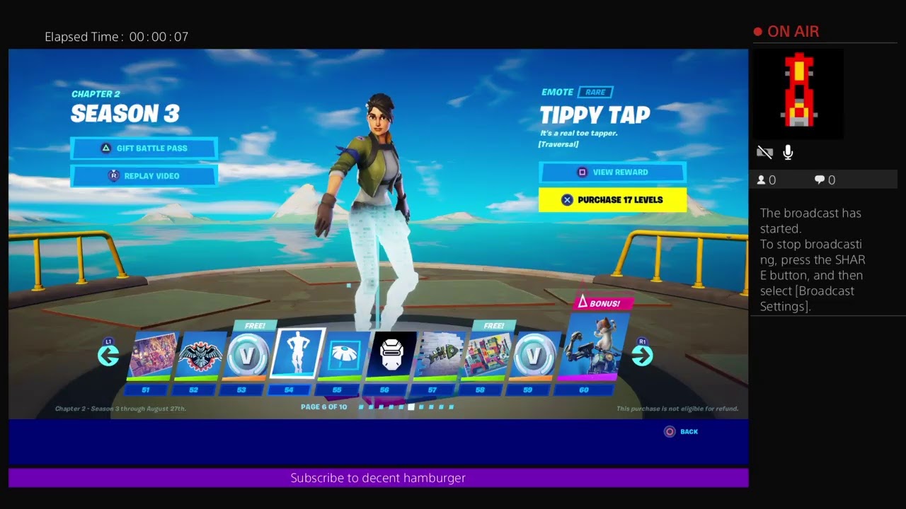 Fortnite tippy tap emote - YouTube