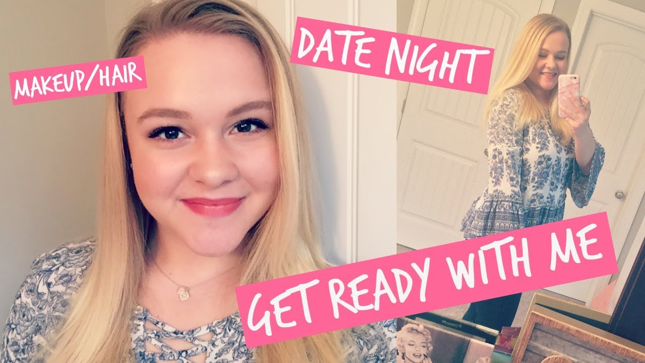 GET READY WITH ME | MAKEUP + HAIR for Date Night - YouTube