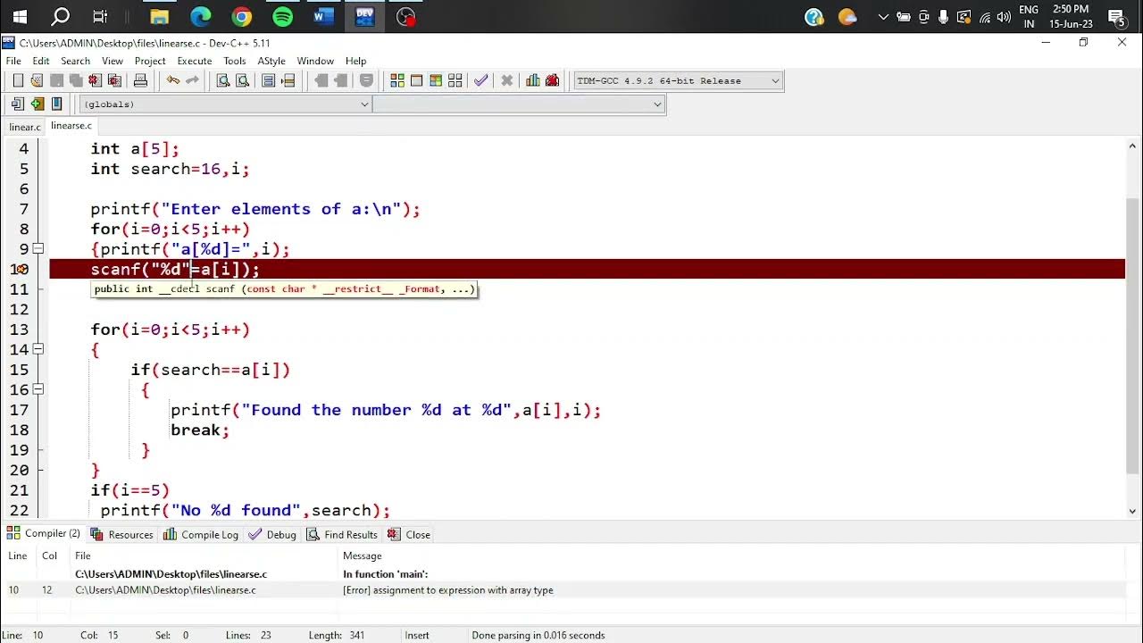 linear search - YouTube