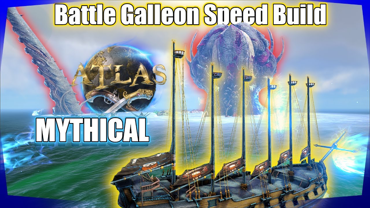 ATLAS | Mythical Kraken Battle Galleon | Speed Build | Official - YouTube
