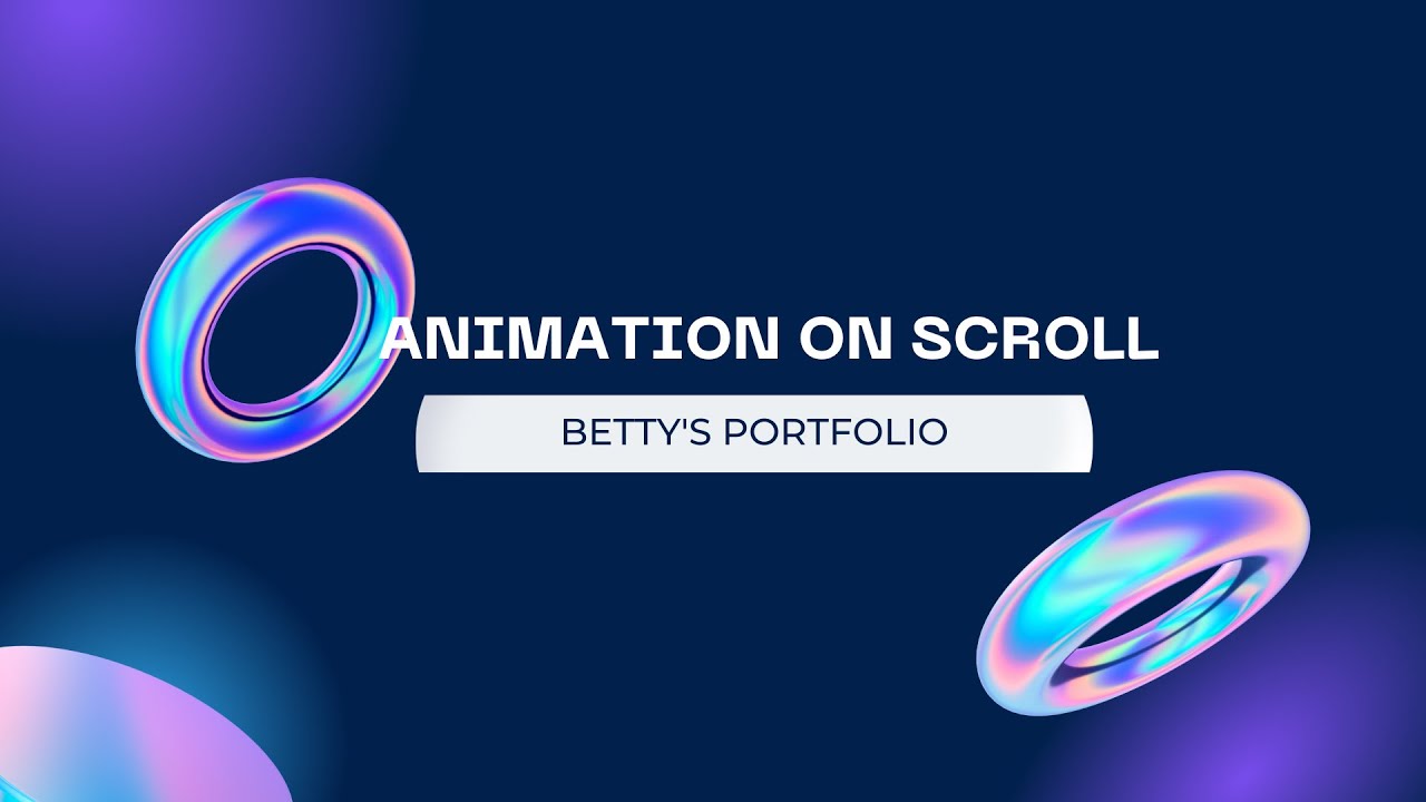 Animate on Scroll | RellaxJS | Scroll Reveal | Responsive Portfolio | # ...