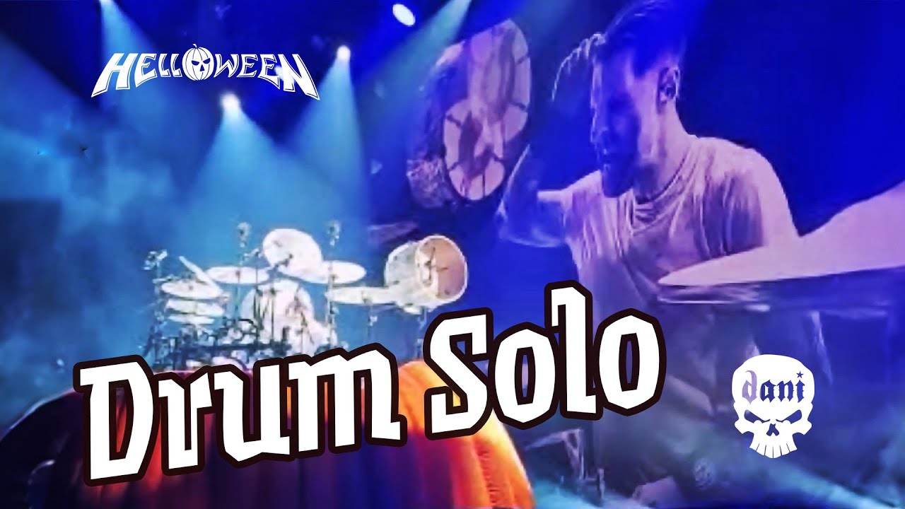 Drum Solo 🎃 Dani Löble - Drummer of Helloween LIVE on Stage #helloween #drums #drummer # ...