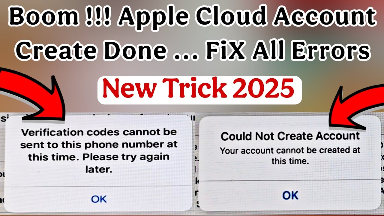 icloud Account Create Done FiX All Problem I iCould Not Create Account ...