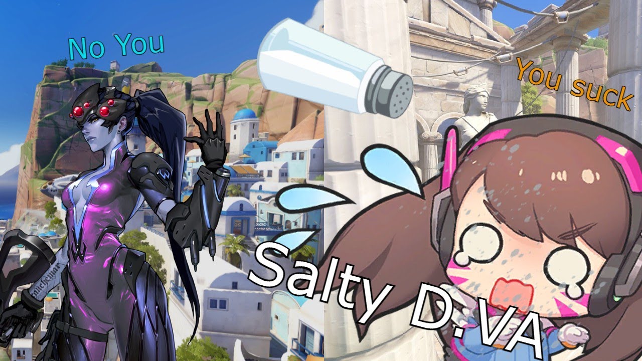 Overwatch 2 Salty D.va trash talks, gets s**t on and reported - YouTube