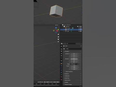 Transforming Objects in Blender - How to rotate a cube in Blender - YouTube