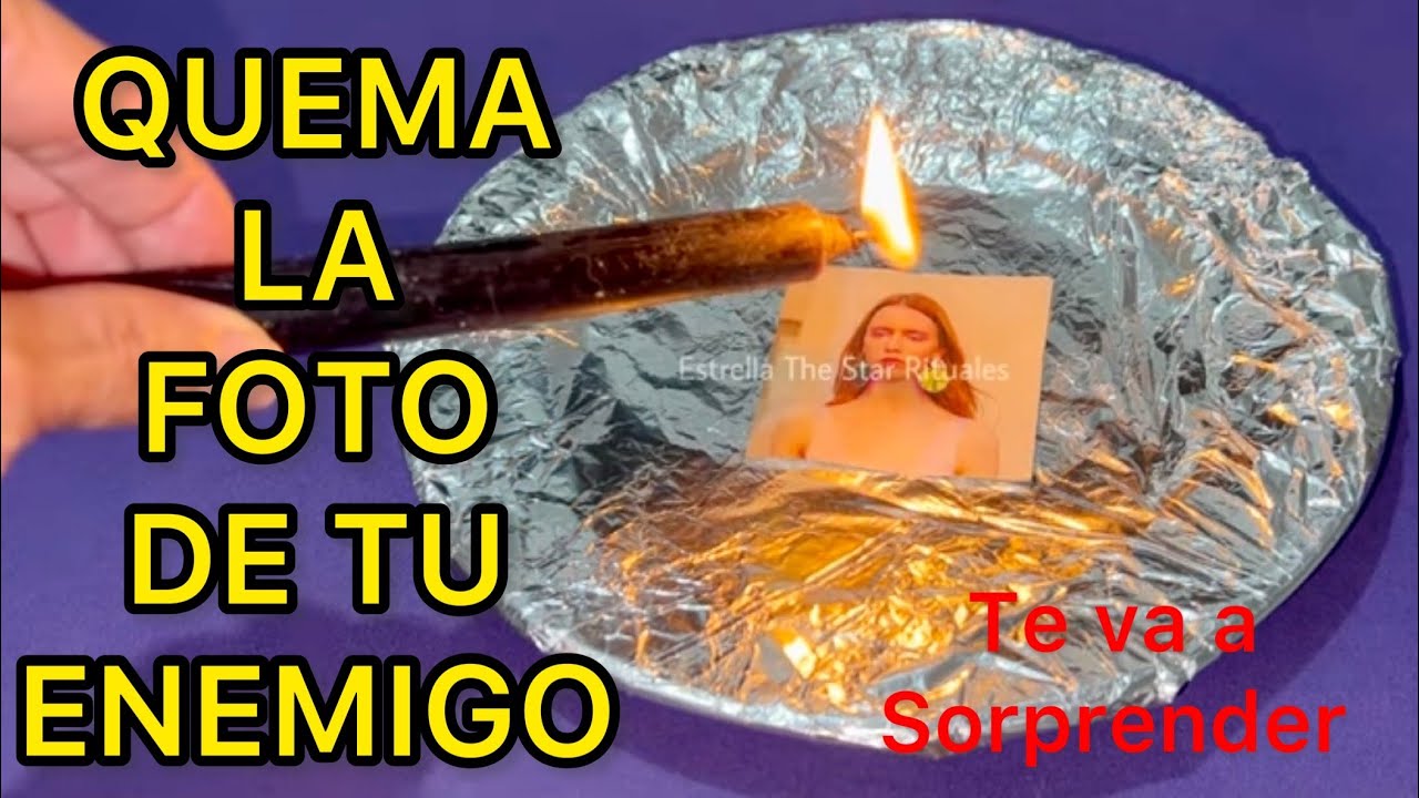 Quema la foto de tu enemigo y mira lo que sucede - YouTube