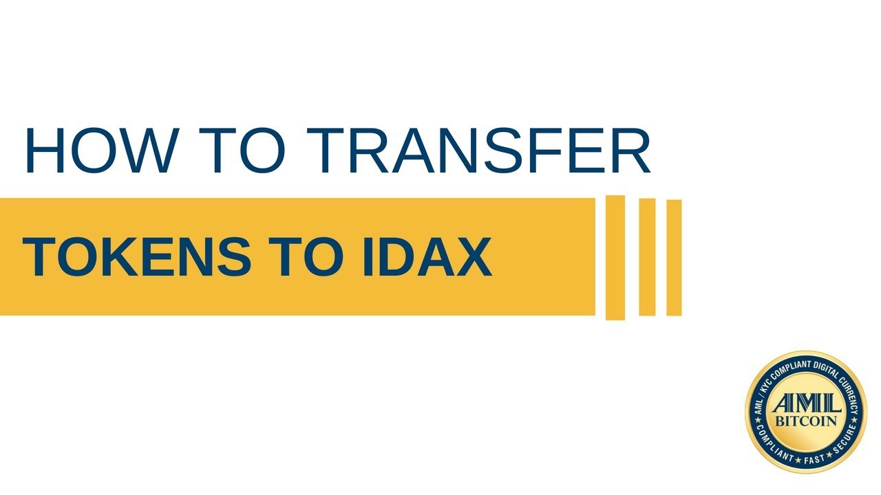 How to Transfer Tokens to IDAX - YouTube