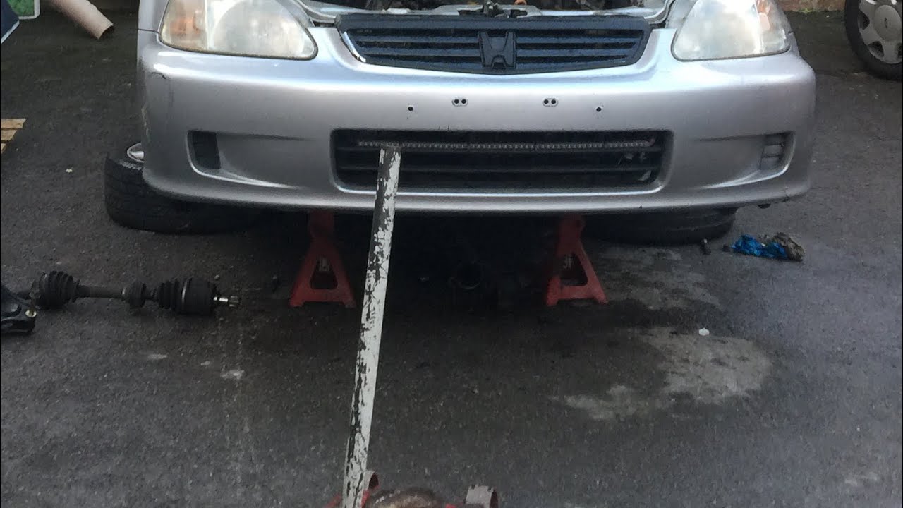 d16 engine swap b18 vtec - YouTube