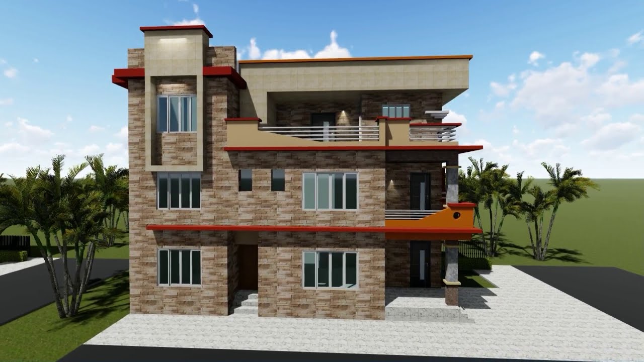 Beautiful house design 2020 | Ghar ko design | Designer & animator ...