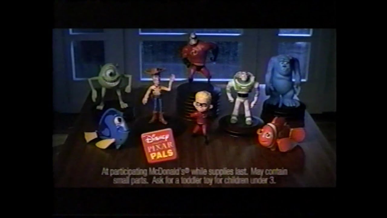 McDonald's Disney Pixar Pals Happy Meal Toys TV Commercial - 2005 - YouTube