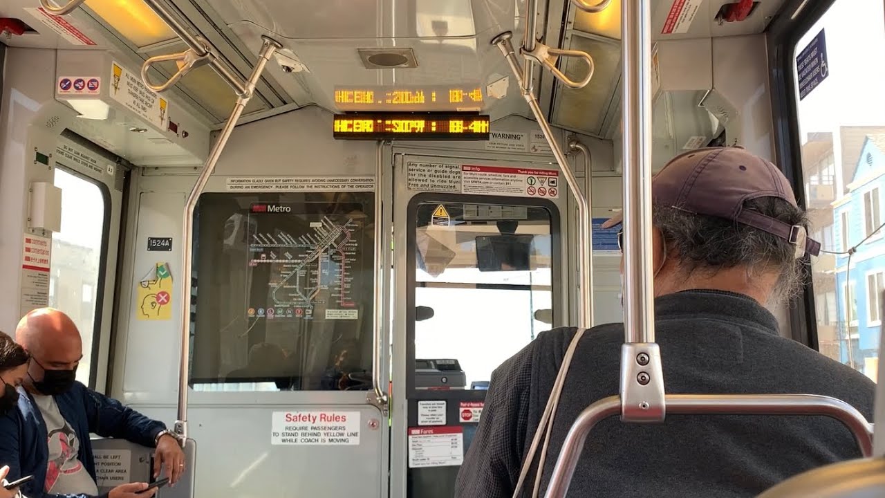 Broken LED sign on SF MUNI #1524 - YouTube