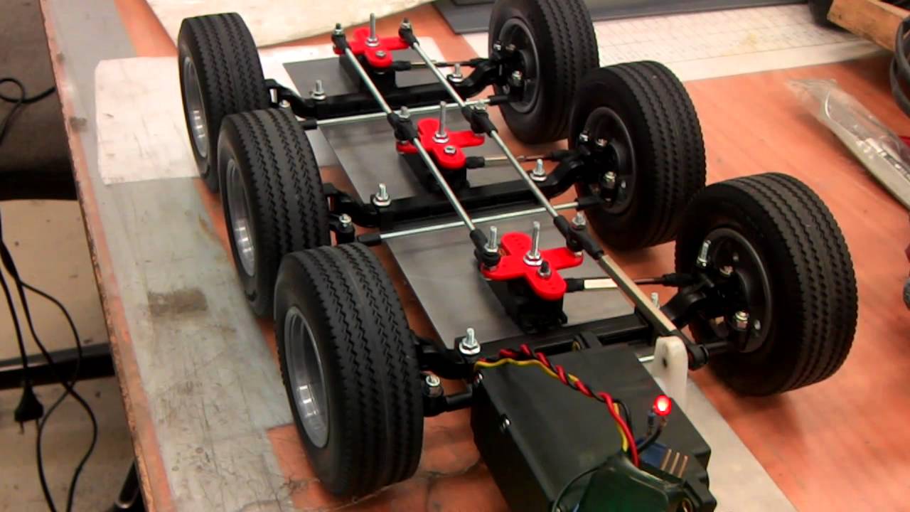 RC ETS trailer system - YouTube
