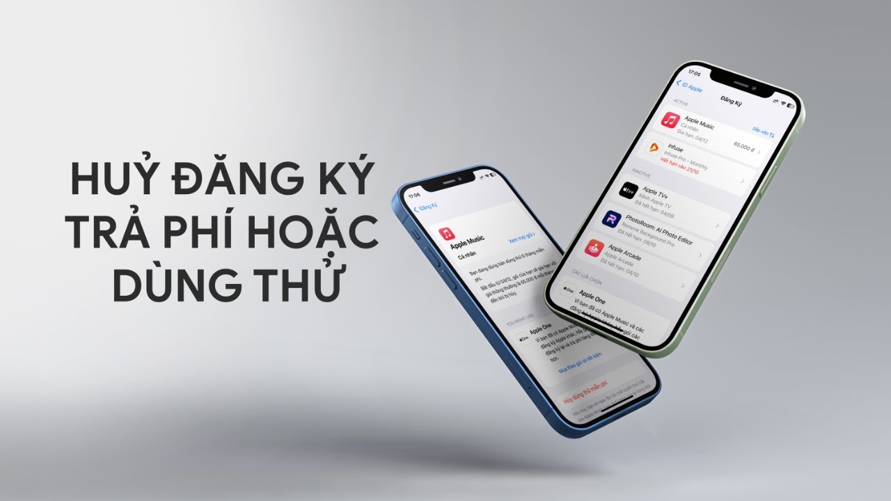 Huỷ đăng ký trả phí, dùng thử miễn phí các ứng dụng trên iPhone - YouTube