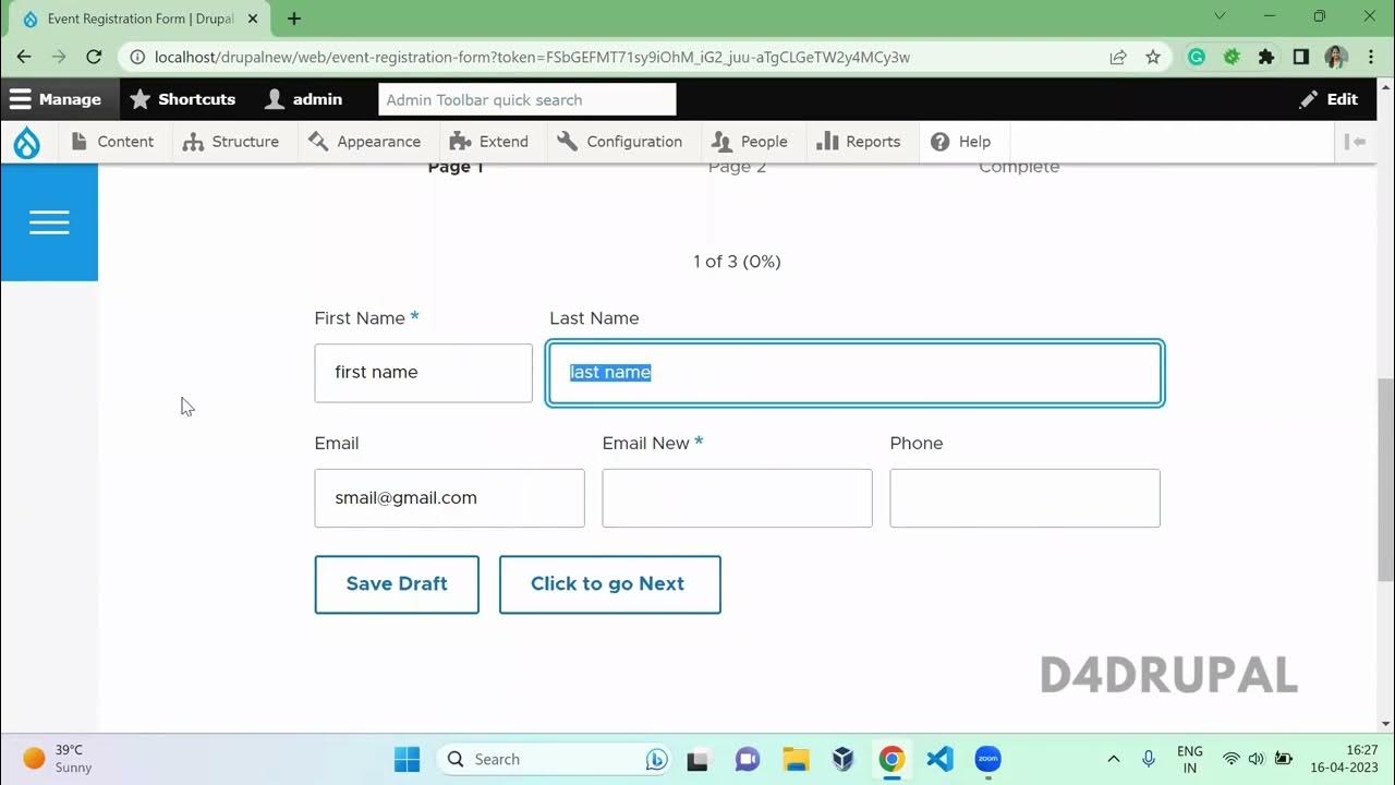 Save Draft Of Your Web Form Values Drupal 10 Drupal 9 D4drupal Youtube