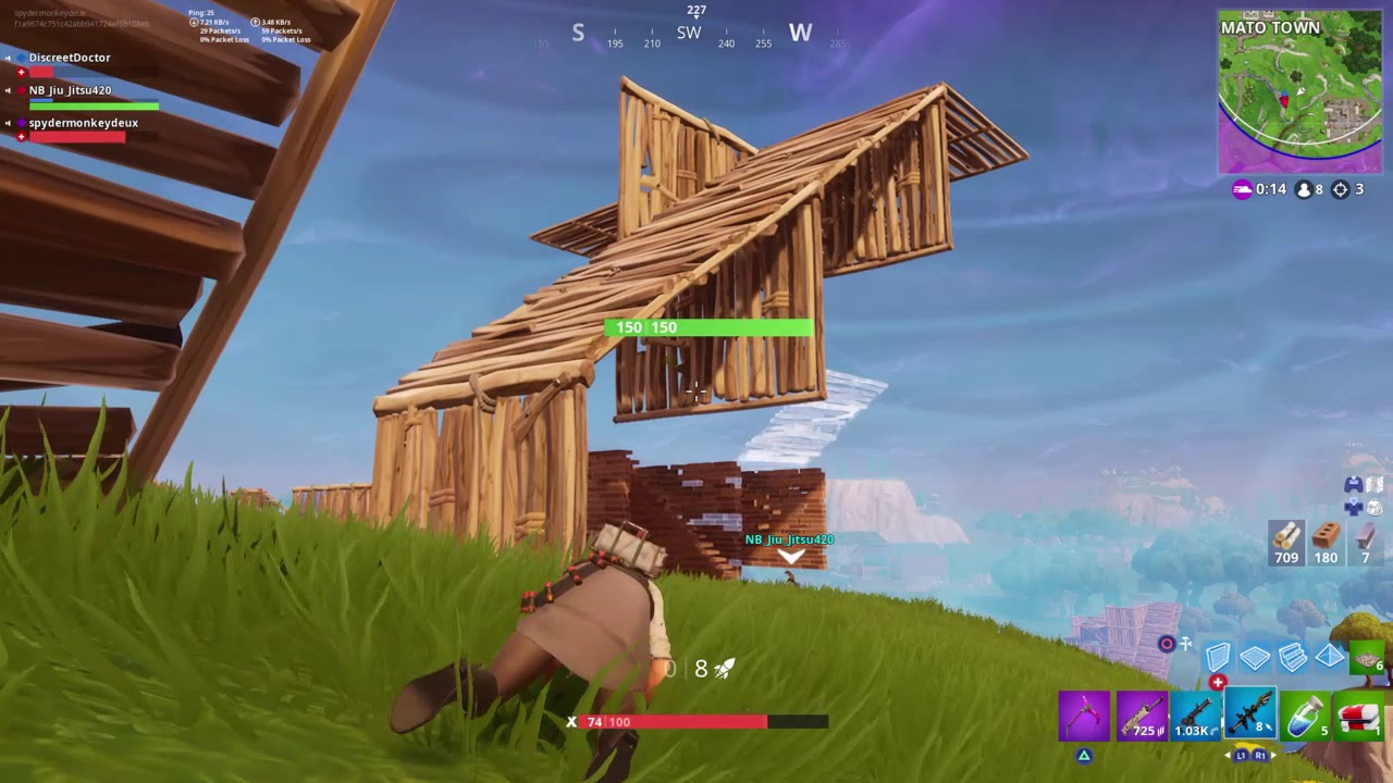 Fortnite jits and doc squad win - YouTube