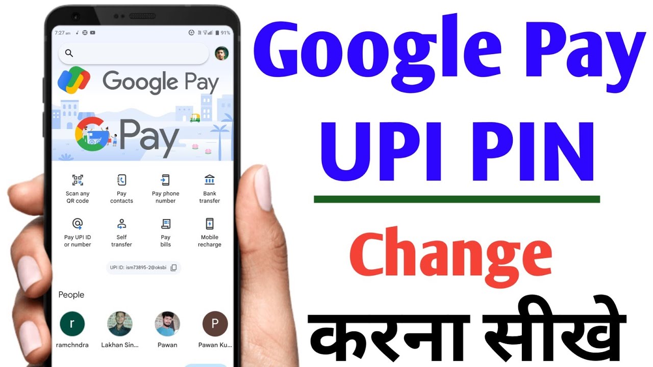 how to change UPI pin in google pay | Google pay ka upi pin change ...