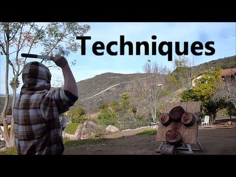 Knife Throwing Techniques Part 2 - Epic Blade Time - YouTube