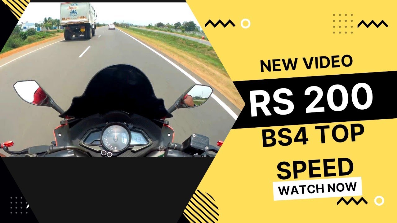 Bajaj Pulsar Rs 200 | top speed test on highway 😱😱😱 - YouTube