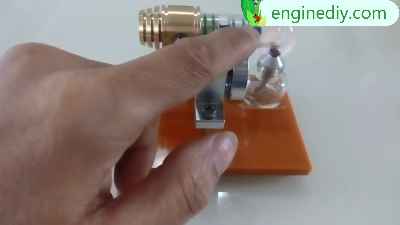 Enginediy Mini Free-piston Stirling Engine - YouTube