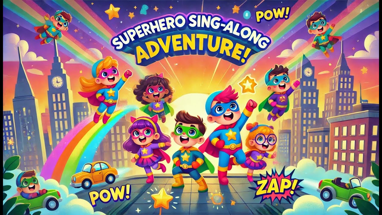 Superhero Sing-Along Adventure | Kids Song | English - YouTube