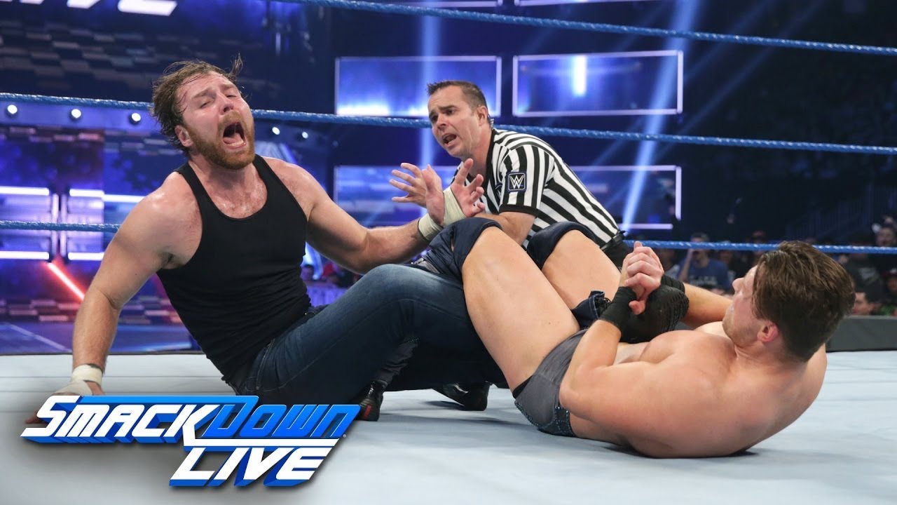 Dean ambrose vs the Miz lumberjack match for Intercontinental ...