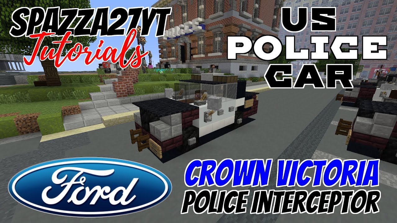 Minecraft Ford Crown Victoria US Police Interceptor Tutorial - YouTube