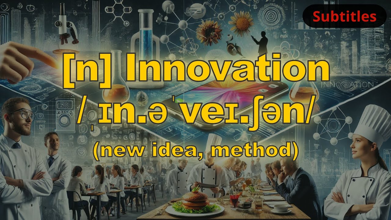 [n] Innovation meaning (new idea, method) with 5 examples - YouTube