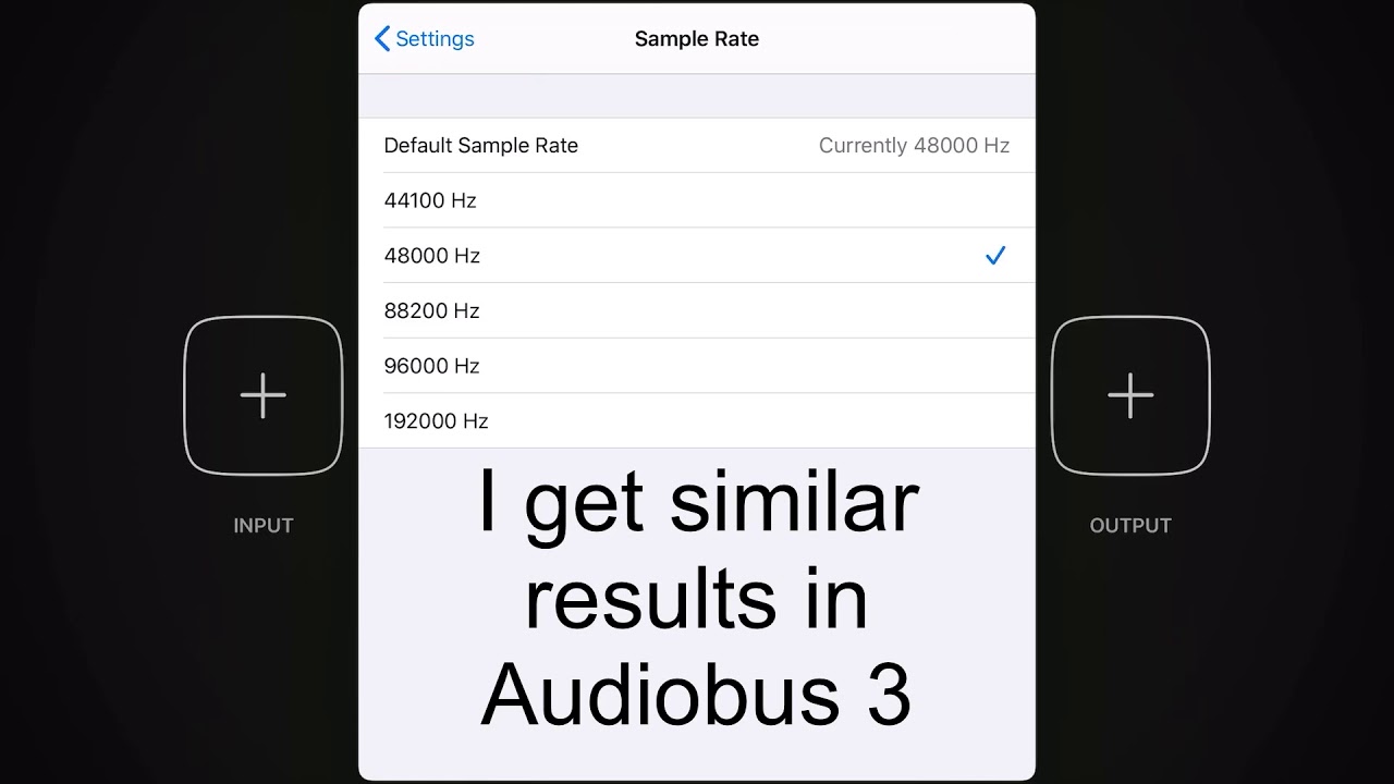 iPad Air 3 2019 Sample Rate - YouTube