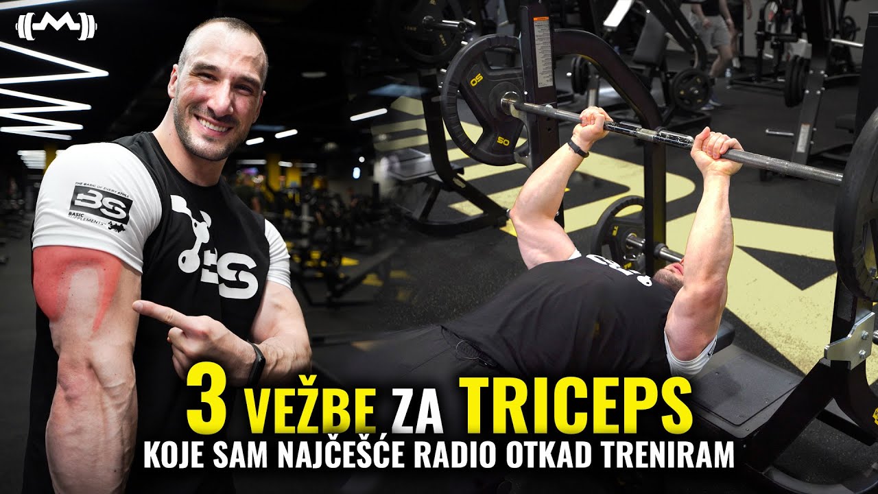 3 VEŽBE ZA TRICEPS | TRENING ZA RUKE | MAKSIM TRZIN - YouTube