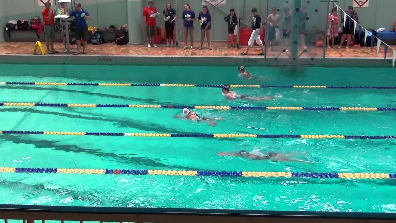 2014 June 8 Jing Jing 100M Breast Alberta Summer Games Trials Nait Pool ...
