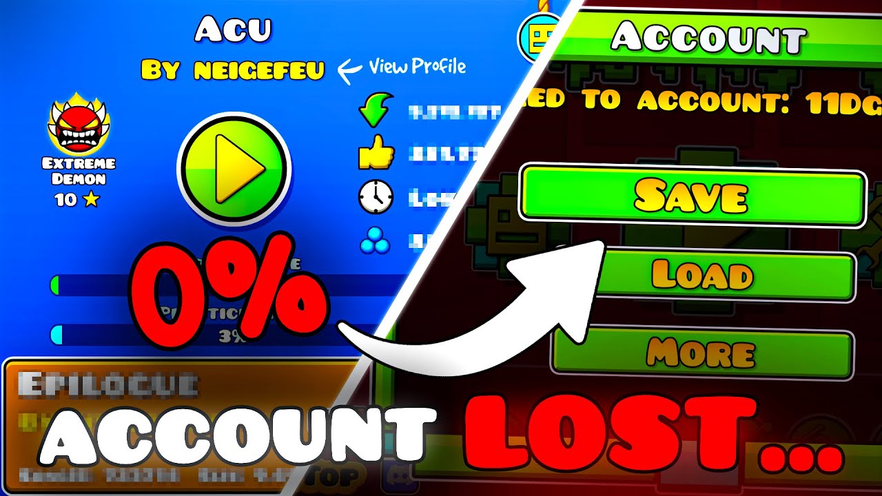 One Mistake That Can Wipe Your GD Account... - YouTube