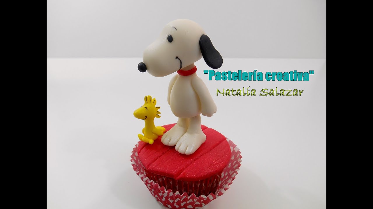 Cómo modelar a SNOOPY en fondant| Natalia Salazar - YouTube