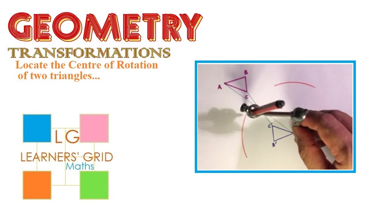 CENTRE of ROTATION Tutorial (Find the CENTRE OF ROTATION of two ...