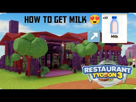 HOW TO GET MILK IN ROBLOX RESTAURANT TYCOON 3 😱😍😉#roblox# ...
