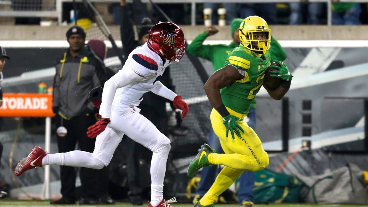 Highlight: Royce Freeman becomes all-time touchdown leader at Oregon ...