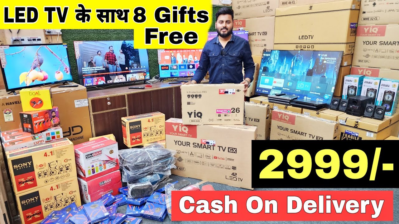 Smart 4K Led TV On COD| TEMPERED GLASS IPS PANEL WITH 1 YEARS WARRANTY ...