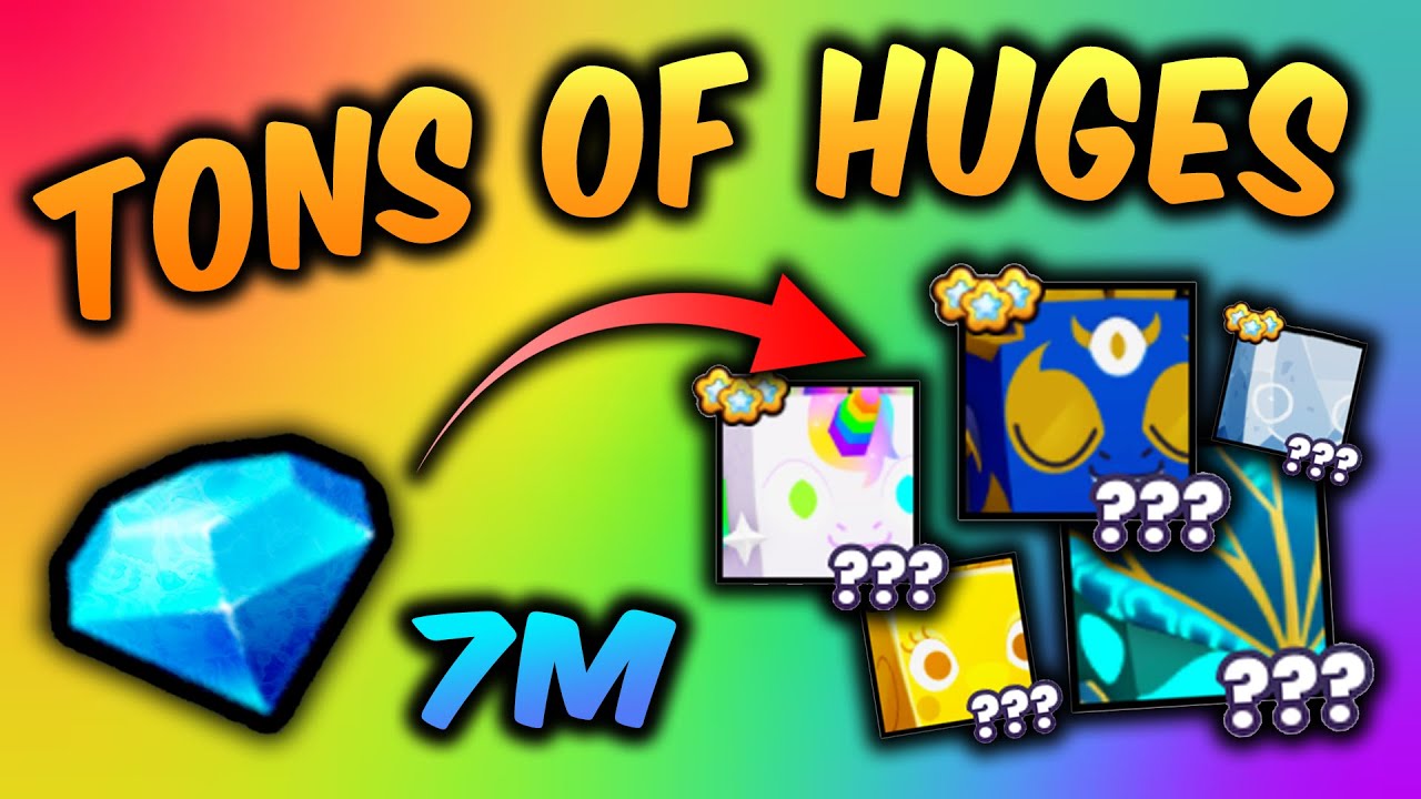 I Turned 7 MILLION GEMS Into HUGES In Pet Simulator 99 - YouTube