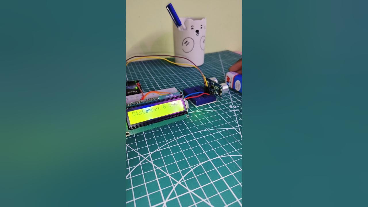 Distance measuring using ultrasonic sensor Arduino GSN CREATIONS #shorts #youtube #arduino #diy ...