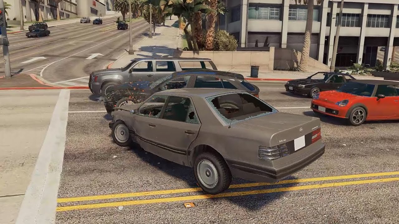 GTA 5 Car Crashes Compilation #27 (With Roof And Door Deformation ...