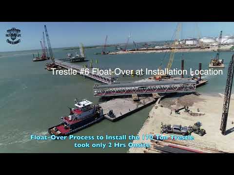 Timelapse Installation of South Texas Gateway Terminal (Corpus Christi ...