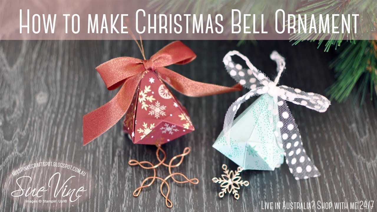 How to make a Chrstmas Bell Ornament - YouTube