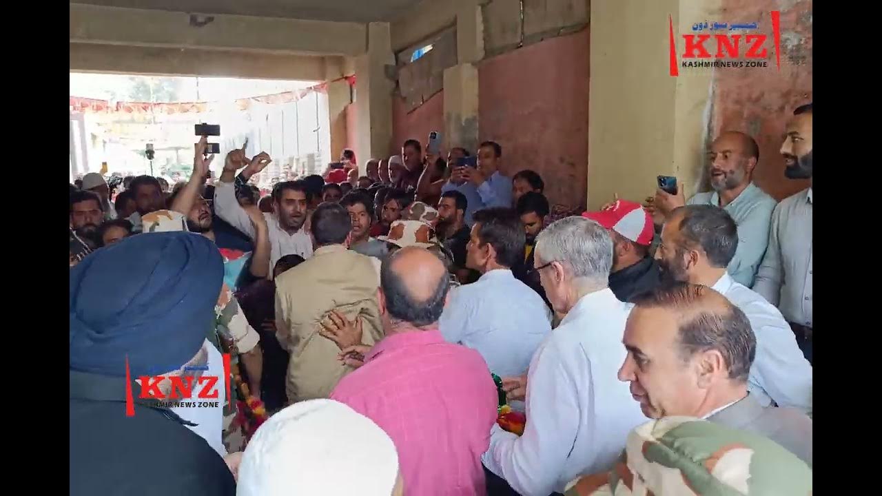 Vice President NC Omar Abdullah and candidate assembly election Ganderbal Constituency accorded ...