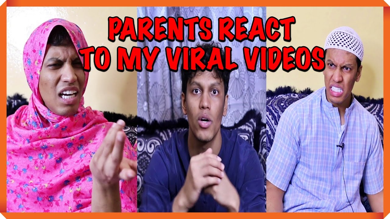 PARENTS REACT TO MY VIRAL VIDEOS - YouTube