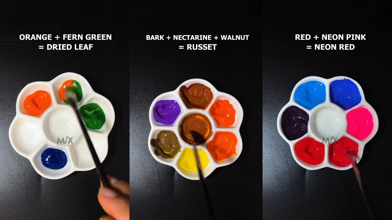 Randomly mix 3 colors together #asmr #satisfying #art #color #random # ...