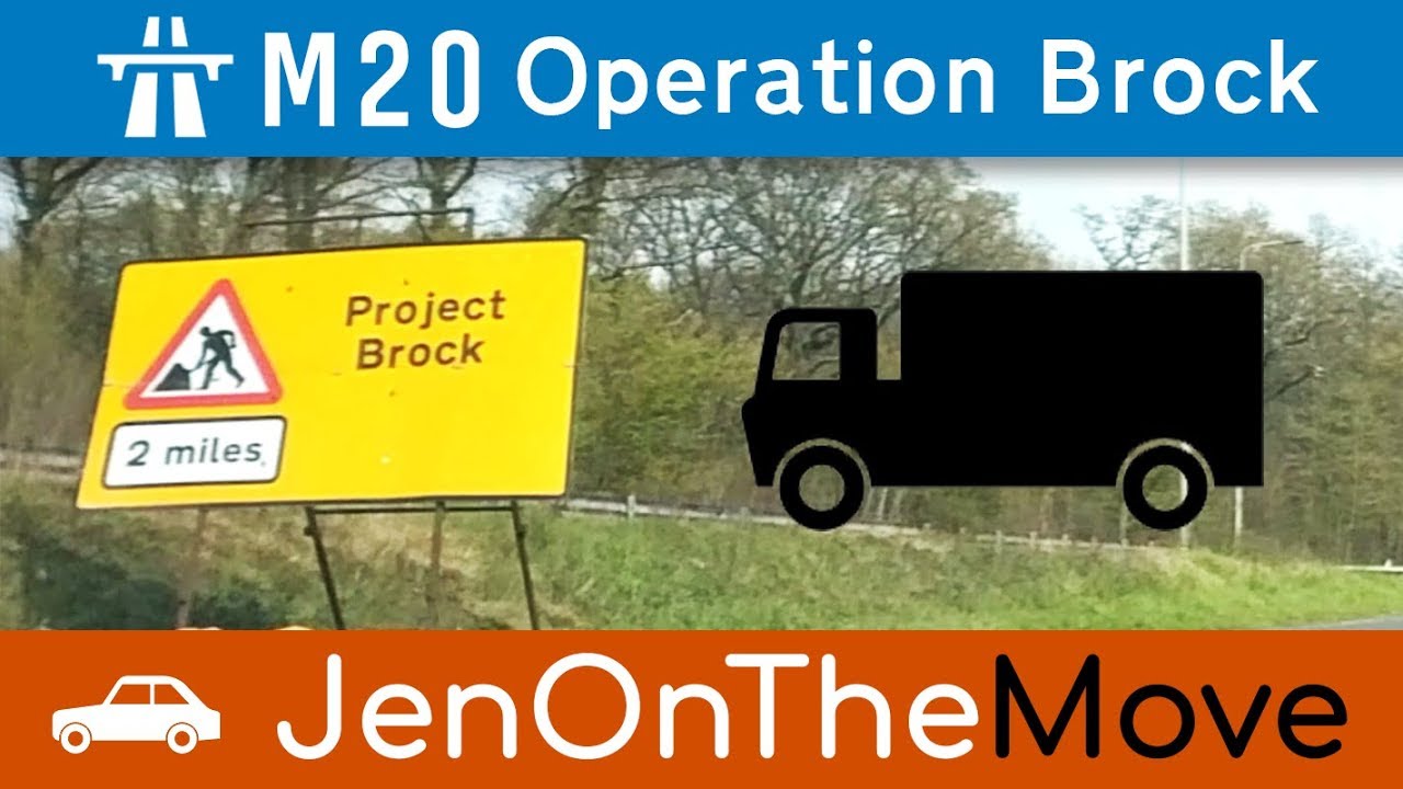 Operation Brock - Using the M20 as a Lorry Park - YouTube