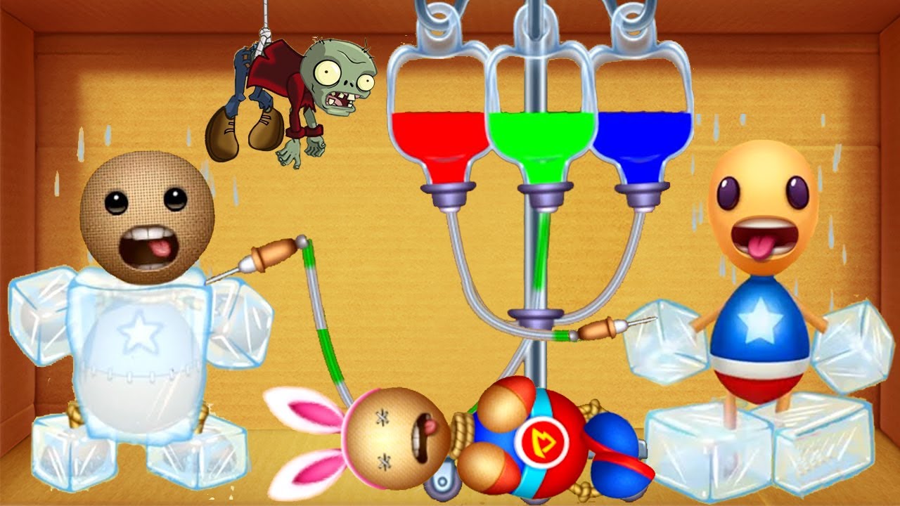 3 Ice Buddy vs Liquids Bio | Kick the Buddy Forever vs Buddyman Kick 2 ...