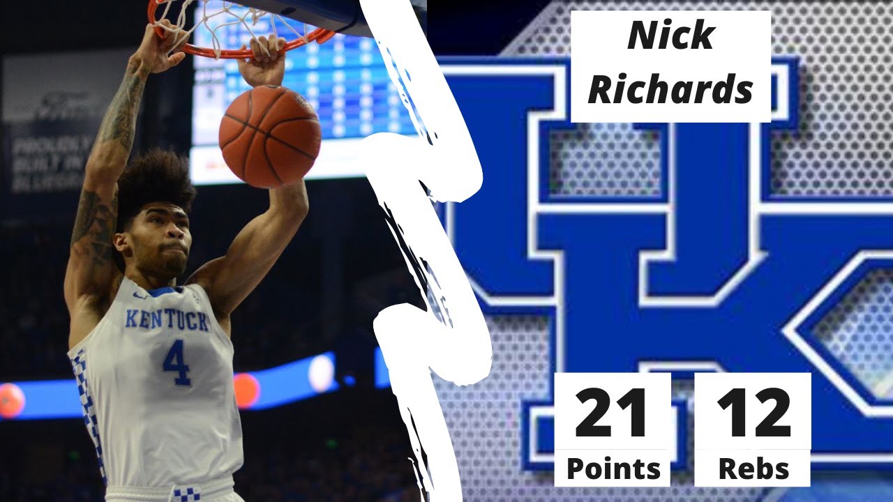 Nick Richards Highlights vs Missouri 21 points 12 rebounds 1 4 2020 ...